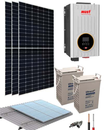 Kit Panel Solar Fotovoltaica Aislada 3000W 24V 9100Whdia | AutoSolar