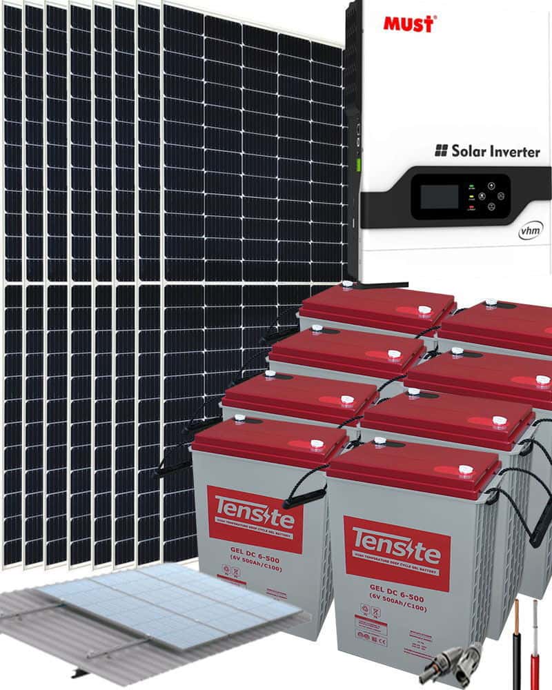 Kit Solar Gel 5000W 48V 13650Whdia Tensite | AutoSolar