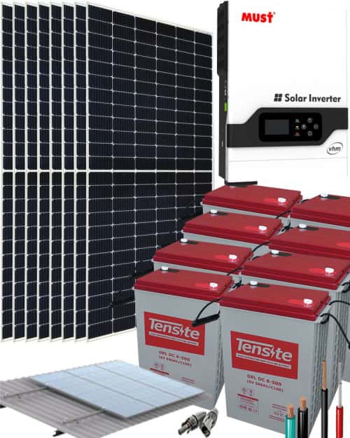 Kit Solar Vivienda Aislada 5000W 48V 18200Whdia | AutoSolar