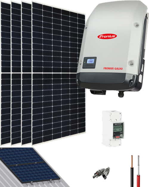 Kit Solar Conectado Red 2000W 9100Whdia Monofásico | AutoSolar