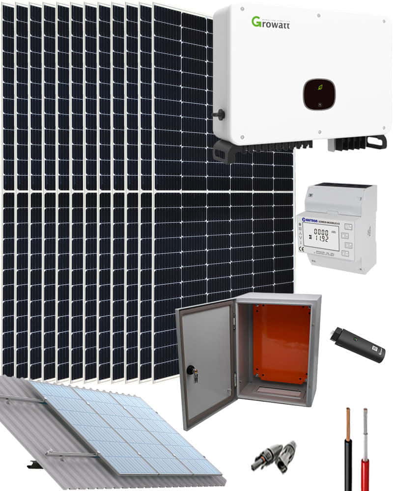 Kit Solar Conectado Red 60000W 300000Whdia Trifásico Growatt | AutoSolar
