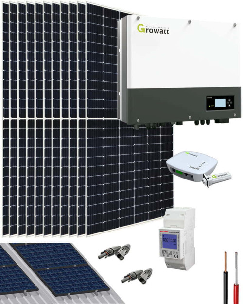 Kit Solar Híbrido 5000W 25000Whdia Growatt | AutoSolar
