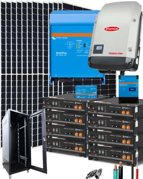 Kit Solar Híbrido Trifásico 30000W 48V 420875Whdia Fronius-Victron | AutoSolar